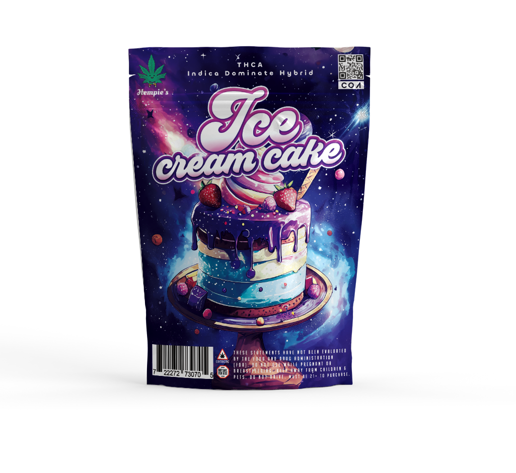 THCA Flower - AAA Ice Cream Cake - Indica Dominant Hybrid | Hempie's