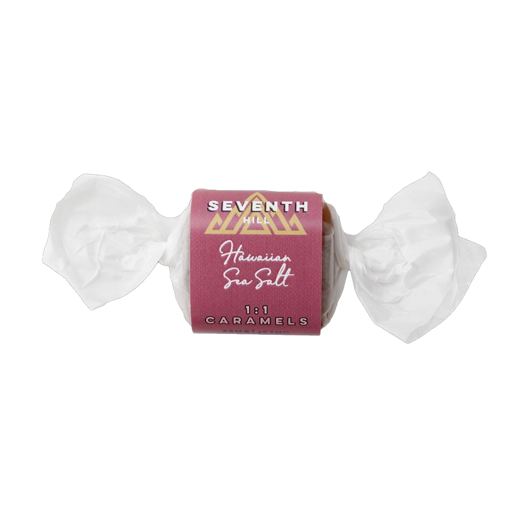 Hawaiian Sea Salt Caramels 1:1 | 20MG D9 THC + 20MG CBD | Hempie's