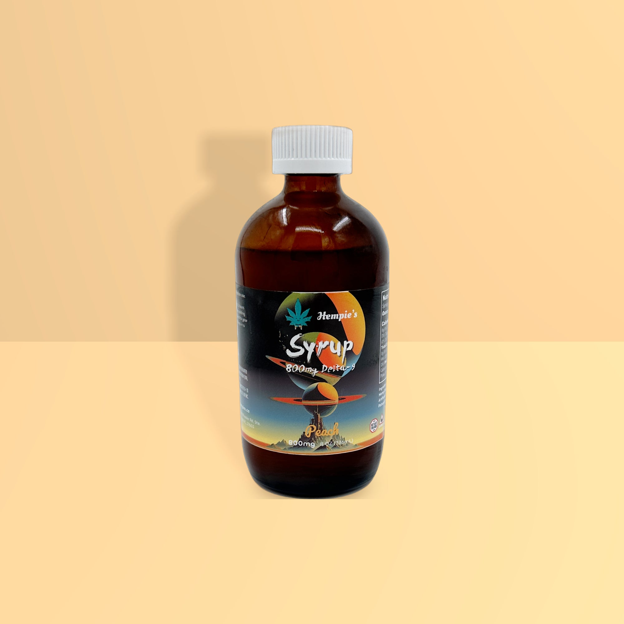 Hempie's Peach Syrup 800mg Delta-9 | Hempie's