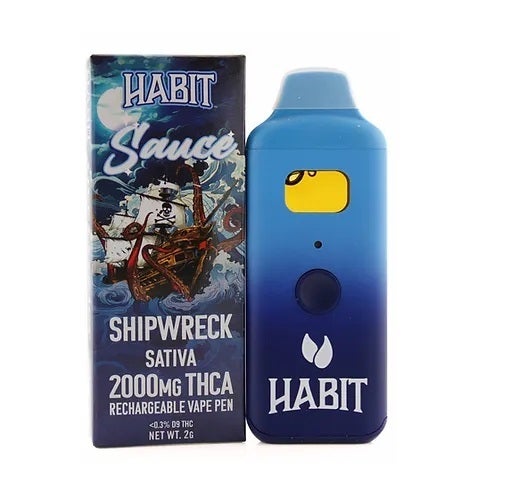 Habit Shipwreck - Sativa - 2G - THCA Disposable | Hempie's